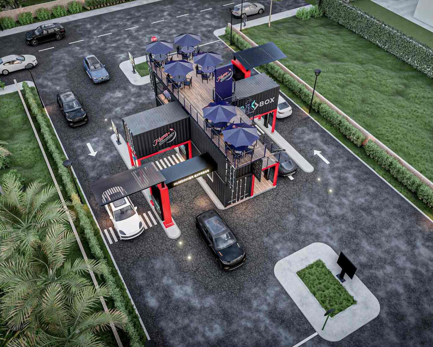 Shipping Container QSR (Quick Service Restaurants) - ROXBOX Containers