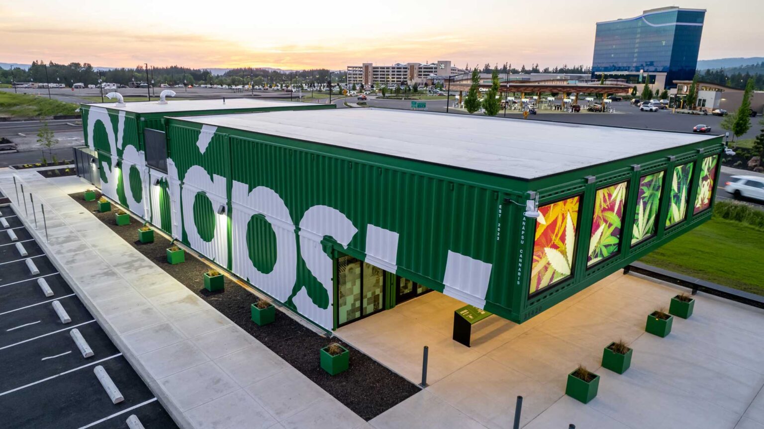 Project Gallery: Q'anapsu Shipping Container Dispensary - ROXBOX Containers