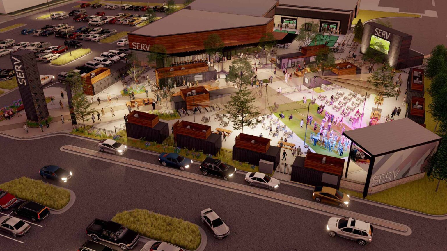 Project Spotlight: SERV Shipping Container Park - ROXBOX Containers