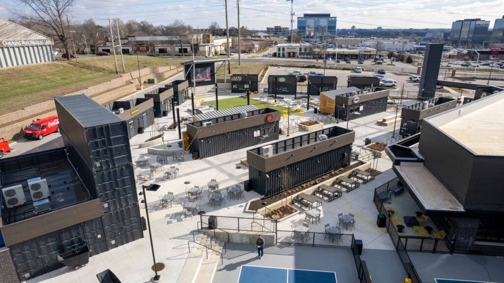 Project Spotlight: SERV Shipping Container Park - ROXBOX Containers