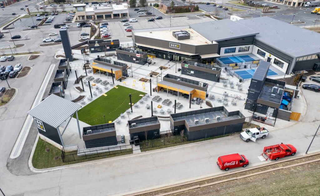 Project Spotlight: SERV Shipping Container Park - ROXBOX Containers