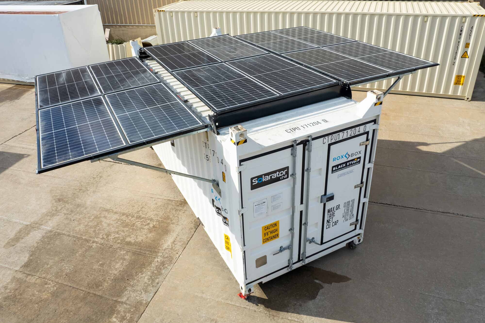 Solar Powered Refrigerated Shipping Containers - ROXBOX Containers